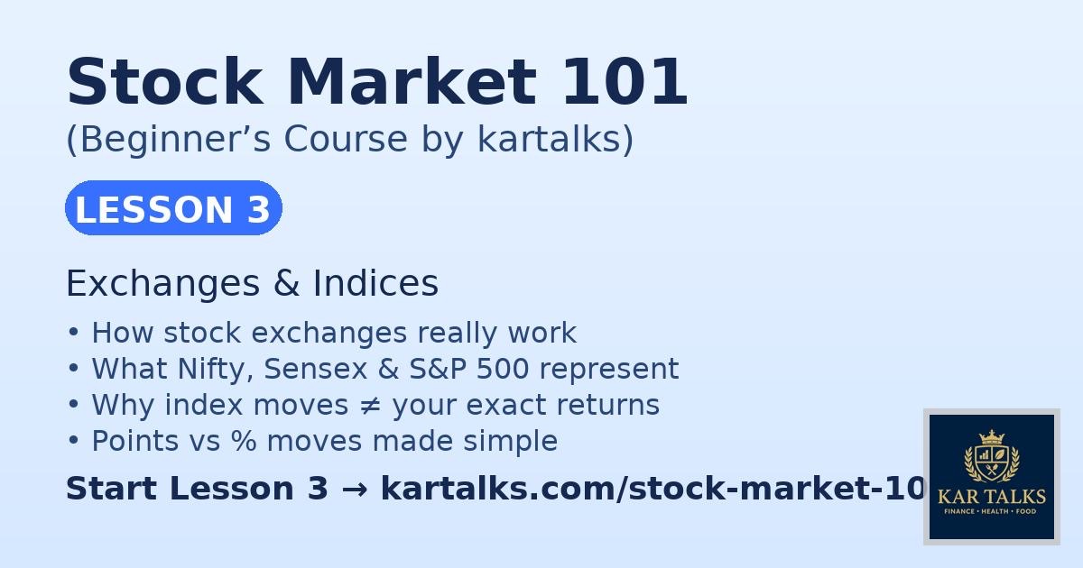 Stock Exchanges & Indices Explained (Beginner Guide)